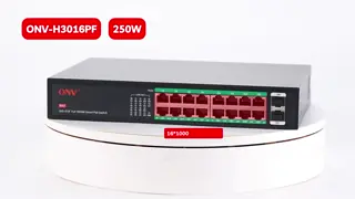 ONV-H3016PF 18-port Gigabit PoE switch Network solution