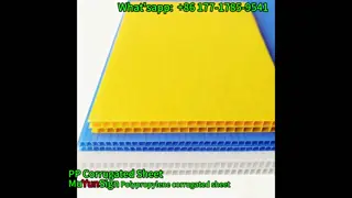 PP Corrugated Sheet | Waterproof Recyclable Hollow PP Plastic Sheet