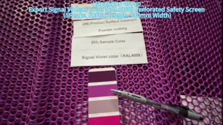 Export Signal Violet color (RAL4008) Perforated Safety Screen Product