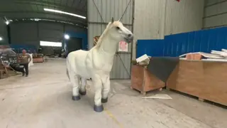 Customized Performance Realistic Animatronic Horse Animal Double Person Costume for Sale