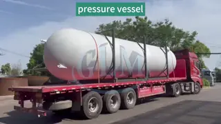 Horizontal pressure vessel storage tank manufactured using a 10000T hydraulic press