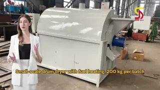 Automatic Drying and Dehydrating Machine for Cocoa Beans Coffee Beans Pepper Rotary Drum Dryer