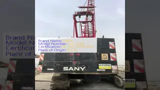 SANY SCC750A 75 Ton Crawler Crane Low Hours Ready To Work
