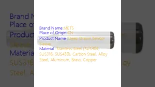 Precision Stainless Steel Sensor Sleeve OEM Parts