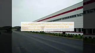 Fast Assembly Cold Storage Steel Warehouse Solution