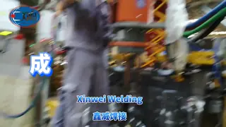 The suspension spot welding machine used in automobile industry