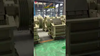 Jaw crushers are used for crushing ores and fertilizers.