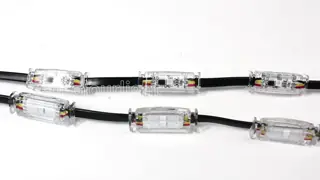 50mm 3D Rectangular DMX RGB Pixel String Light