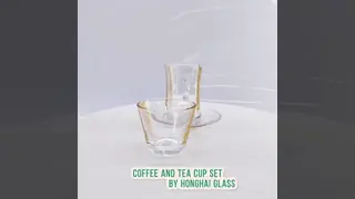 Elegant Glass Tea Cup Set for Home