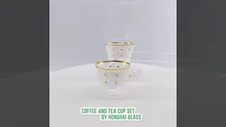 Elegant Glass Tea Cup 1471B Premium Quality Home Decor