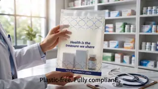 Translucent Luxury Pharma Packaging Barrier Paper Glassine Medical Pouch