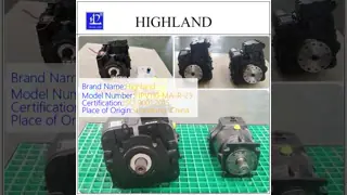 Highland HPV110 Axial Piston Pump 42MPa Harvester Solution
