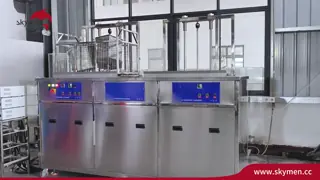 Dual Stage Ultrasonic Cleaning Machine with Roller for Efficient Industrial Cleaning