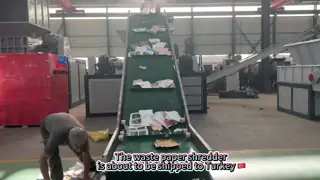 Customized 800 Heavy-Duty Dual-Shaft Shredder for Turkish Customer