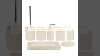 Luxury Ombre Blue Resin Bathroom Accessory Set