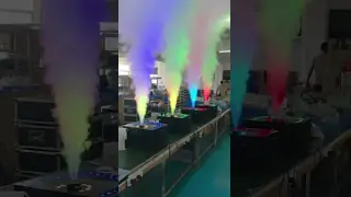 3000W LED Vertical Column Fog Machine Double Pump Heater for Large Smoke Effect Wedding Bar Party Su