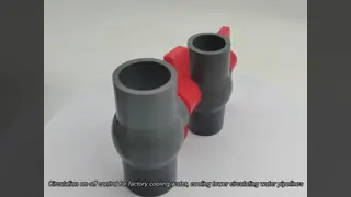 PVC Plastic Ball Valve for Industrial Water System Commissioning Fittings