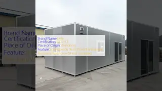 Durable Portable Prefab House Fire Resistant Steel Shelter