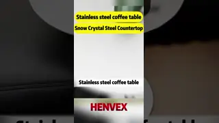 Modern 304 Stainless Steel Snowscape Coffee Table