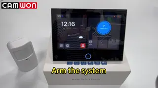 Smart Home Alarm System Arming and Disarming Demonstration