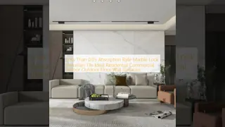 Premium Marble Look Porcelain Tile Low Absorption Flooring
