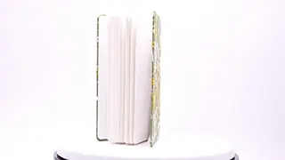 A6 Embroidered Fabric‑Cover Notebook, Cute Portable Journal with Blank Pages
