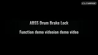 Heavy Duty 110mm E Bike Anti Lock Rear Drum Brake System