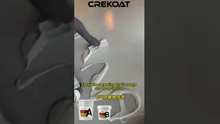 Epoxy floor paint self leveling construction, pour it down and level it yourself