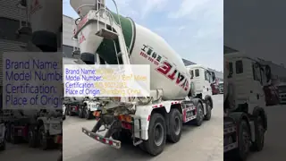 Used HOWO 15m3 Cement Mixer Truck 8x4 Heavy Duty
