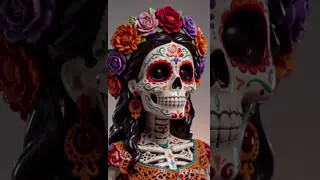 Commercial Grade Day of Dead FRP Sculpture for Mall Park Exhibition Hall Decoration