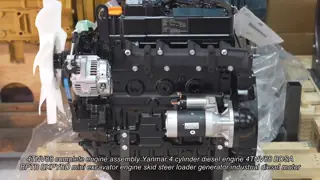 4TNV88 Complete Diesel Engine Assembly Fit Mini Excavator Loader Generator Industrial Machinery