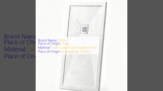 Durable Anti Slip Solid Surface Shower Tray for Bathrooms