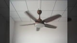 Modern Wood Grain Ceiling Fan Quiet Cooling Solution