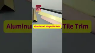 Aluminum L Shape Tile Trim | Corner Edge Finishing for Modern Interiors #aluminumtrim