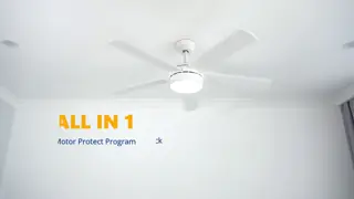 1stShine Modern White Ceiling Fan Quiet Cooling Solution