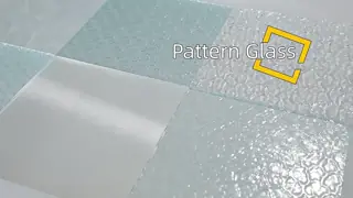Water Ripple Glazed Glass Elegant Interior Design Solution