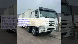 New HOWO 371HP 8x4 Box Truck Zero KM Logistics Solution