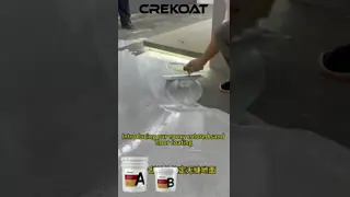 Epoxy colored sand floor coating transforms concrete floors into a premium microcement texture