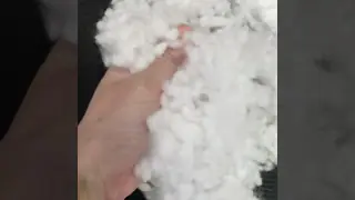 Premium Loosened PCM Staple Fiber 2D 30MM, Smooth Silicone Treated Pearl Cotton Fiber for Mass Produ