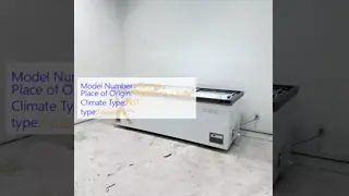 Supermarket Top Glass Freezer Customized Logo Display