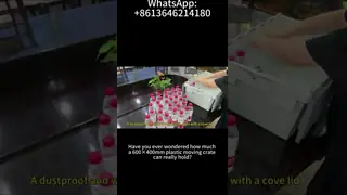 600×400mm Plastic Moving Crate Test | How Many Water Bottles Can It Hold?