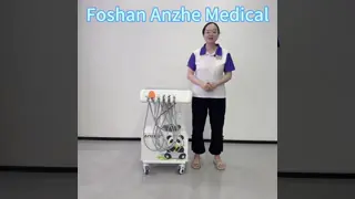 Portable Veterinary Dental Unit with Built-in Air Compressor Ultrasonic Scaler LED Curing Light High