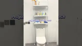Space Saving Carbon Steel Bathroom Storage Rack
