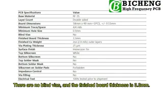 RF-35 2-layer PCB Pressed 3.28mm Thick