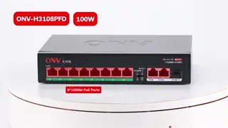 ONV-H3108PFD PoE switch power your network