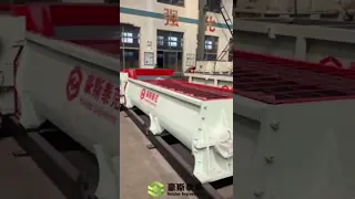 110kw SJ Series Double Shaft Mixer For Clay Brick Mixing Raw Materials