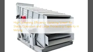 High Efficiency Vibrating Screen for Aggregate Processing