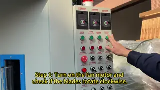 Video of turntable sandblasting machine operation