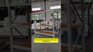 Cold Storage Anti-Rust Gravity Flow Rack, Low Temperature Resistant FIFO Roller Shelving for Freezer