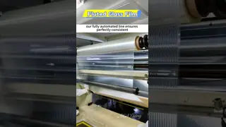 Reeded Window Film | Fluted Privacy Glass Film | PET Decorative Glass Film